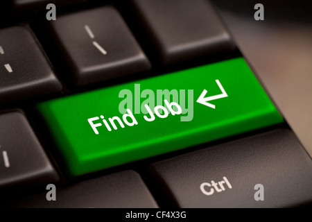 Find job enter button Stock Photo - Alamy