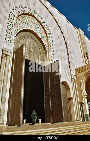Entrance gate to the Hassan II Mosque, Grand Mosque of Hassan II ...