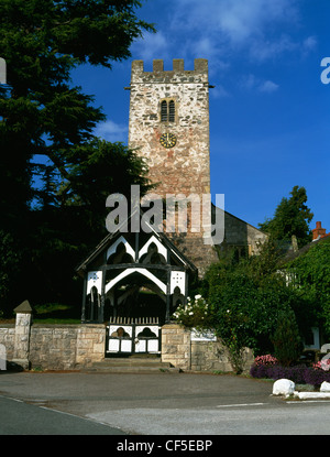 The Perpendicular tower and timber-framed lychgate of St Stephen's ...