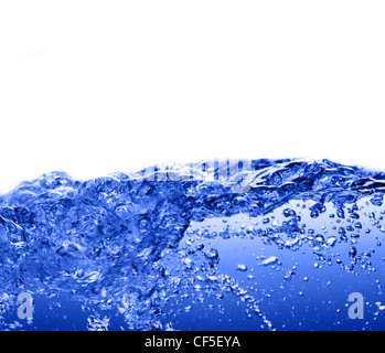 Crisp, clear, blue water photographed against white Stock Photo - Alamy