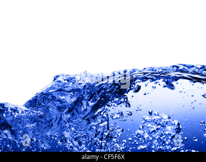 Crisp, clear, blue water photographed against white Stock Photo - Alamy