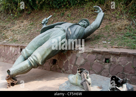 Statue of Henry Morton Stanley, Congo river explorer, that once stood ...