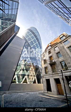A low angle of a an oval shape building with view of sky Stock Photo ...