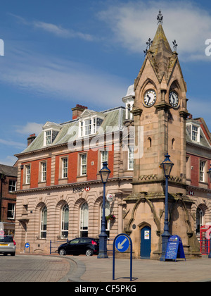 The Musgrave Monument or clock tower in Penrith town centre, Cumbria ...