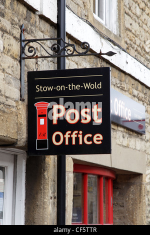Stow on the Wold post office shop sign, England Stock Photo - Alamy