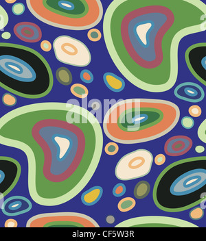 Funky colorful seamless psychedelic pattern for design and decoration ...