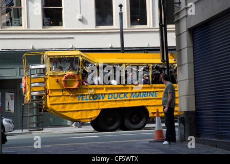 The " yellow duck marine " an amphibious tour bus at the Albert Dock in ...
