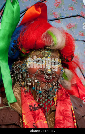 Portrait of Elaine Davidson, the world's most pierced woman, London ...