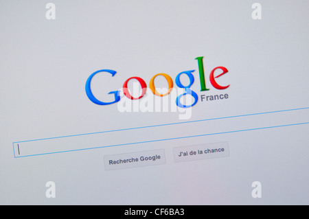 French website and search engine for google france, search field ...