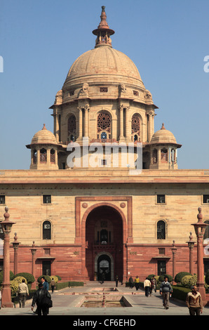 The North Block of the Secretariat Building, Delhi India, where the ...