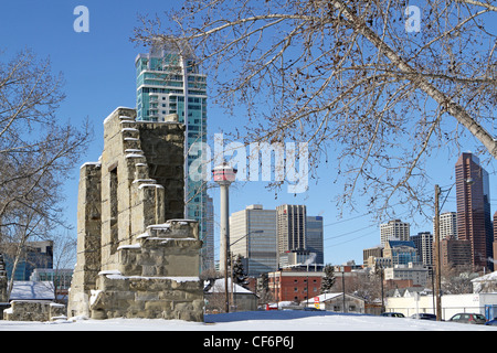 Remnants of the early General Hospital in Downtown Calgary,Alberta ...
