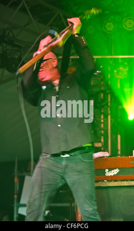 Eagles of Death Metal playing at Voodoo Festival 2010 in New Orleans ...