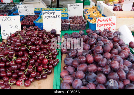 NORWAY - Oslo Food and Drink Norwegian grown summer fruit Stock Photo ...