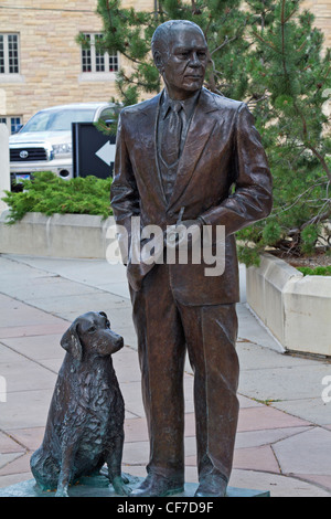 American Rapid City historical bronze statue of US president Harry S ...