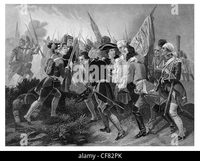 Battle of the Plains of Abraham, death of General Wolfe, Benjamin West ...