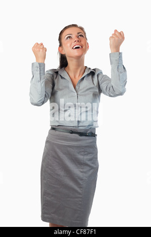 Portrait of a relieved businesswoman Stock Photo - Alamy