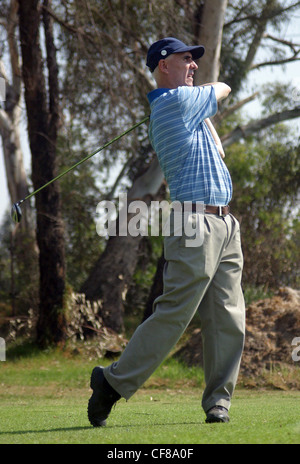 Amateur golf player at the Germiston Golf Club in Germiston near Stock ...