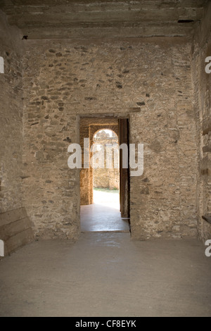 Bakaffa's Palace castle in the Royal Enclosure in Gonder, Ethiopia ...
