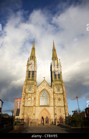 St Peter's catholic cathedral, Belfast, Northern Ireland. Relief ...