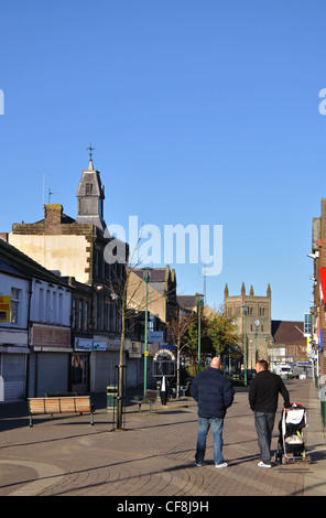Middle Street shops, Consett, County Durham, England, UK Stock Photo ...