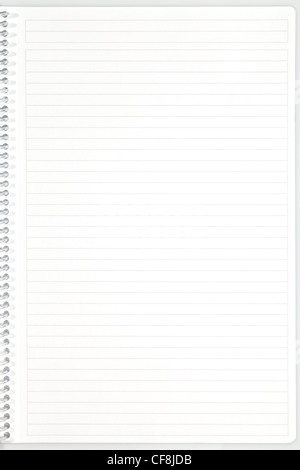 Spiral bound lined notebook Stock Photo - Alamy