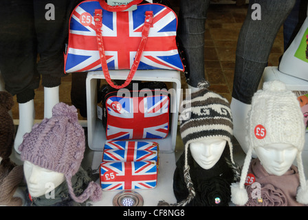Union Jack handbags in a shop window display Stock Photo - Alamy