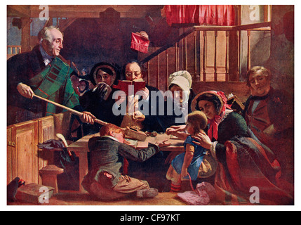 'Collecting the Offering in a Scotch Kirk', 1855.Artist: Orrin Smith ...