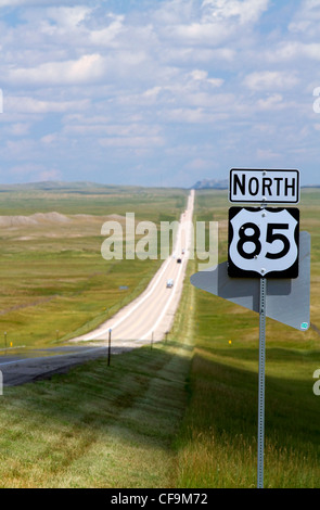 Highway sign, North Dakota, USA Stock Photo - Alamy