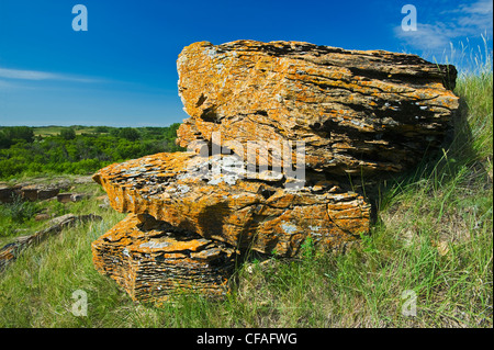 formations, Souris River Valley near Roche Percee, Saskatchewan, Canada ...