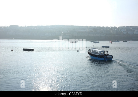 The Flushing ferry that runs between Flushing and Falmouth in Cornwall ...