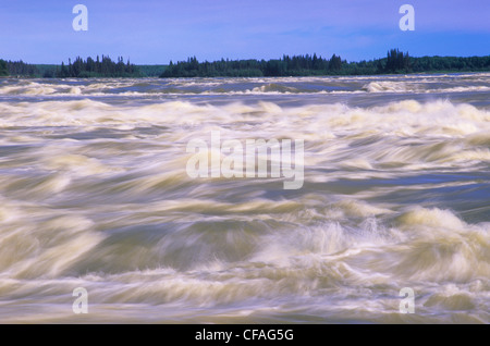Pelican rapids in Slave River; Alberta, Canada Stock Photo - Alamy