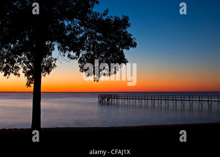 Lake Winnipeg Stick Pier, Matlock, Manitoba, Canada Stock Photo - Alamy