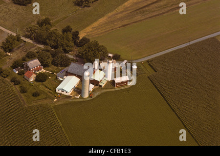 Aerial views Lancaster county farms Stock Photo - Alamy