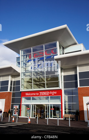 tesco extra supermarket outside Belfast Northern Ireland UK Stock Photo ...