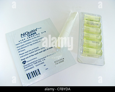NiQuitin nicotine patch, nicorette inhalator & inhalation cartridges ...