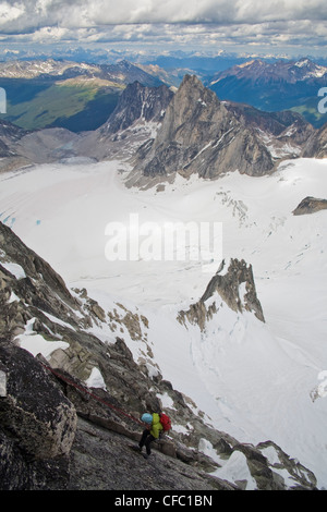 Two female climbers descend the Northeast Ridge - North Howser ...