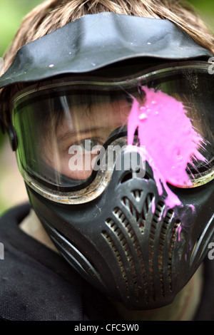 Paintballing childrens birthday partyWilliam and Johnny Aslet and their ...