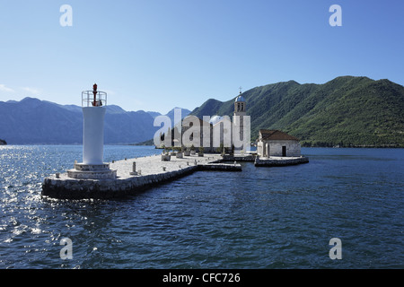 Island of Gospa od Skrpjela in the Kotor Bay. Montenegro Stock Photo ...
