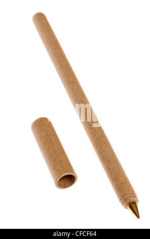 Recycled ballpoint pen isolated on a white background Stock Photo - Alamy