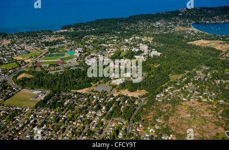 University of Victoria aerial, Saanich, British Columbia, Canada Stock ...