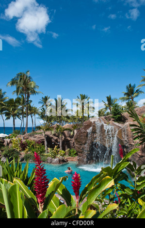 Pool fun at Grand Wailea Resort. Wailea Beach, Maui, Hawaii, United ...