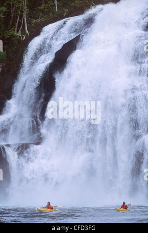 Fiordland Provincial Recreational Area., Kynoch Inlet waterfall with ...
