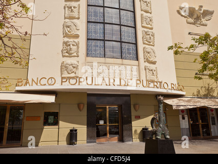 Banco Popular de Puerto Rico entrance in San Juan Stock Photo - Alamy