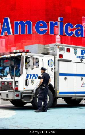 Blue Shirt With New York Police Department NYPD Badge On The Sleeves ...