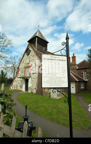 16th Century St Georges Church, Esher, Surrey, England, United Kingdom ...