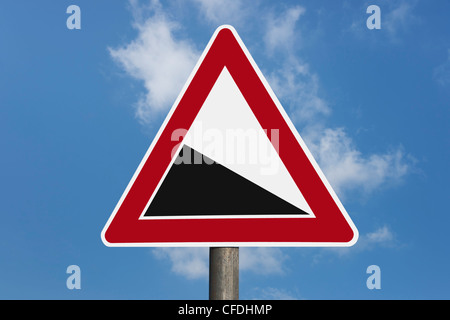 Road Traffic Sign for Steep Hill Surrey England Stock Photo - Alamy