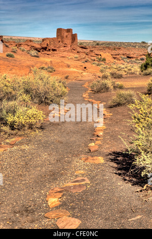 Ruins of 900 year old Hopi village Wupatki National Monument Arizona ...