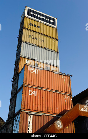 europe, switzerland, zurich, freitag shop made with containers Stock ...