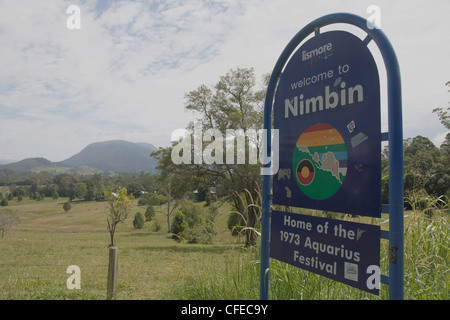The hippy town of Nimbin in New South Wales, Australia, where the 1973 ...