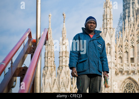 African immigrant. Milan. Italy Stock Photo - Alamy